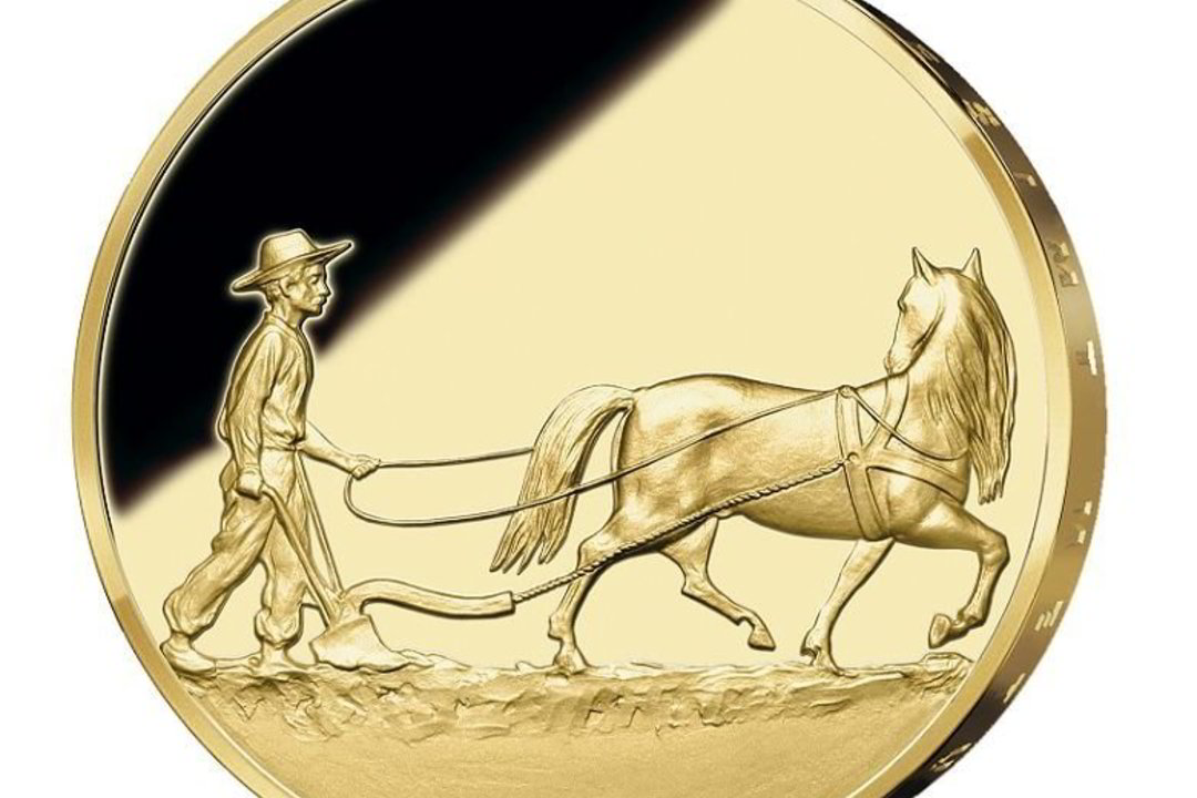 Lito gimtadienio proga - paauksuota monetos replika