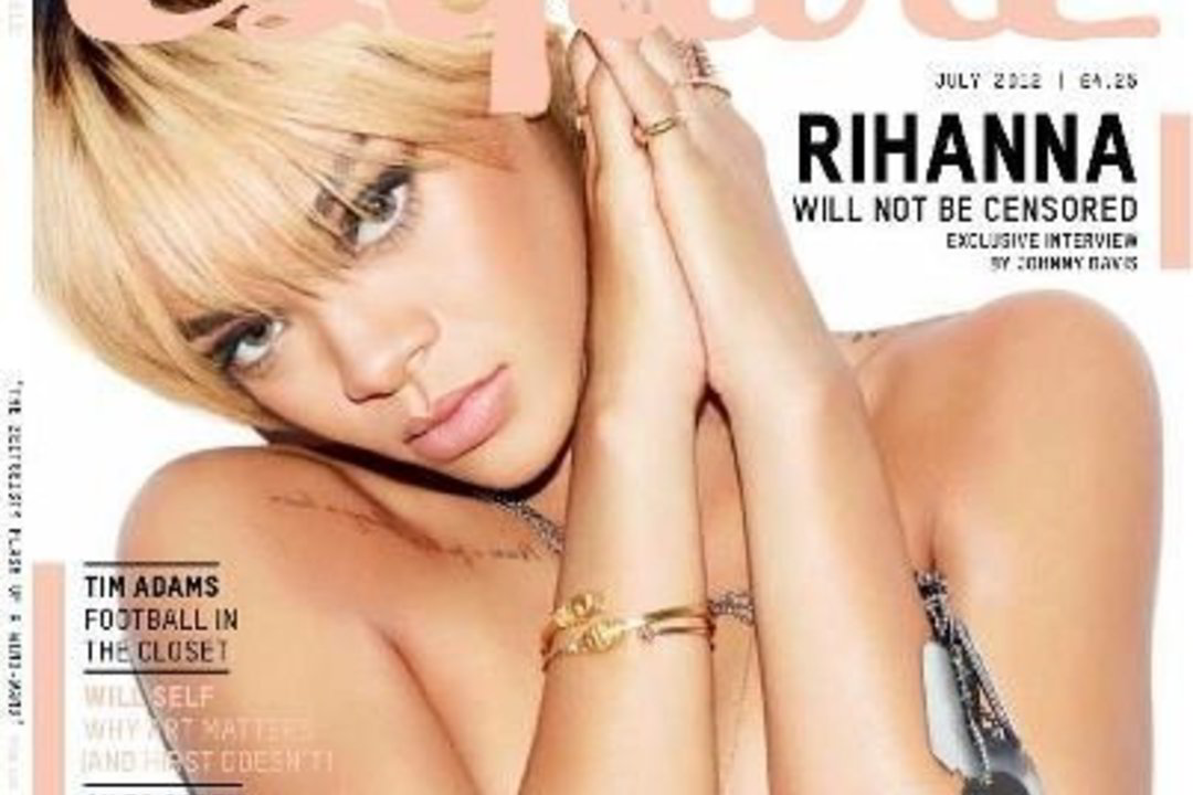 Rihanna iki pusės nuoga pozavo vyrų žurnalui