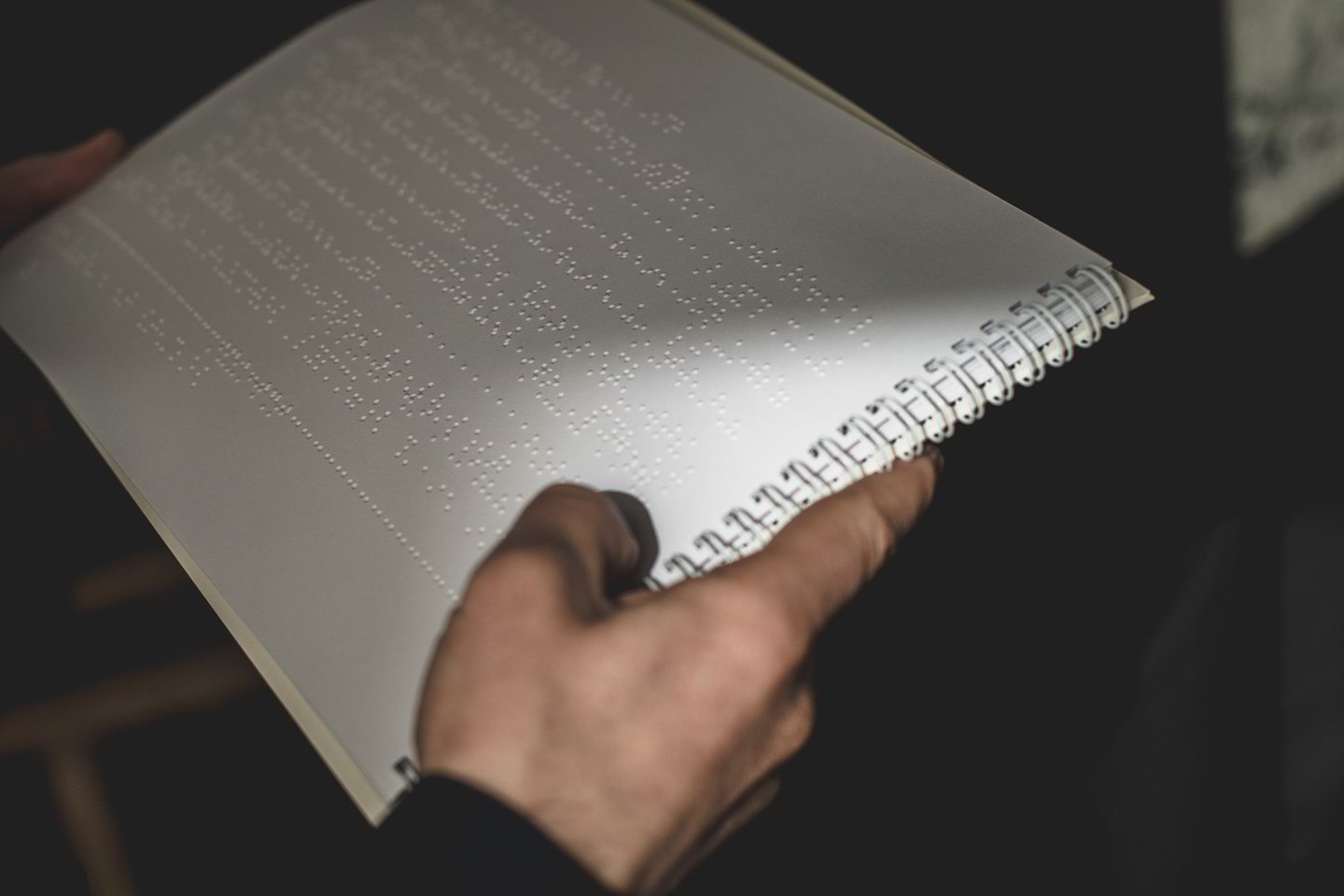 Malonėkite valgiaraštį Brailio raštu