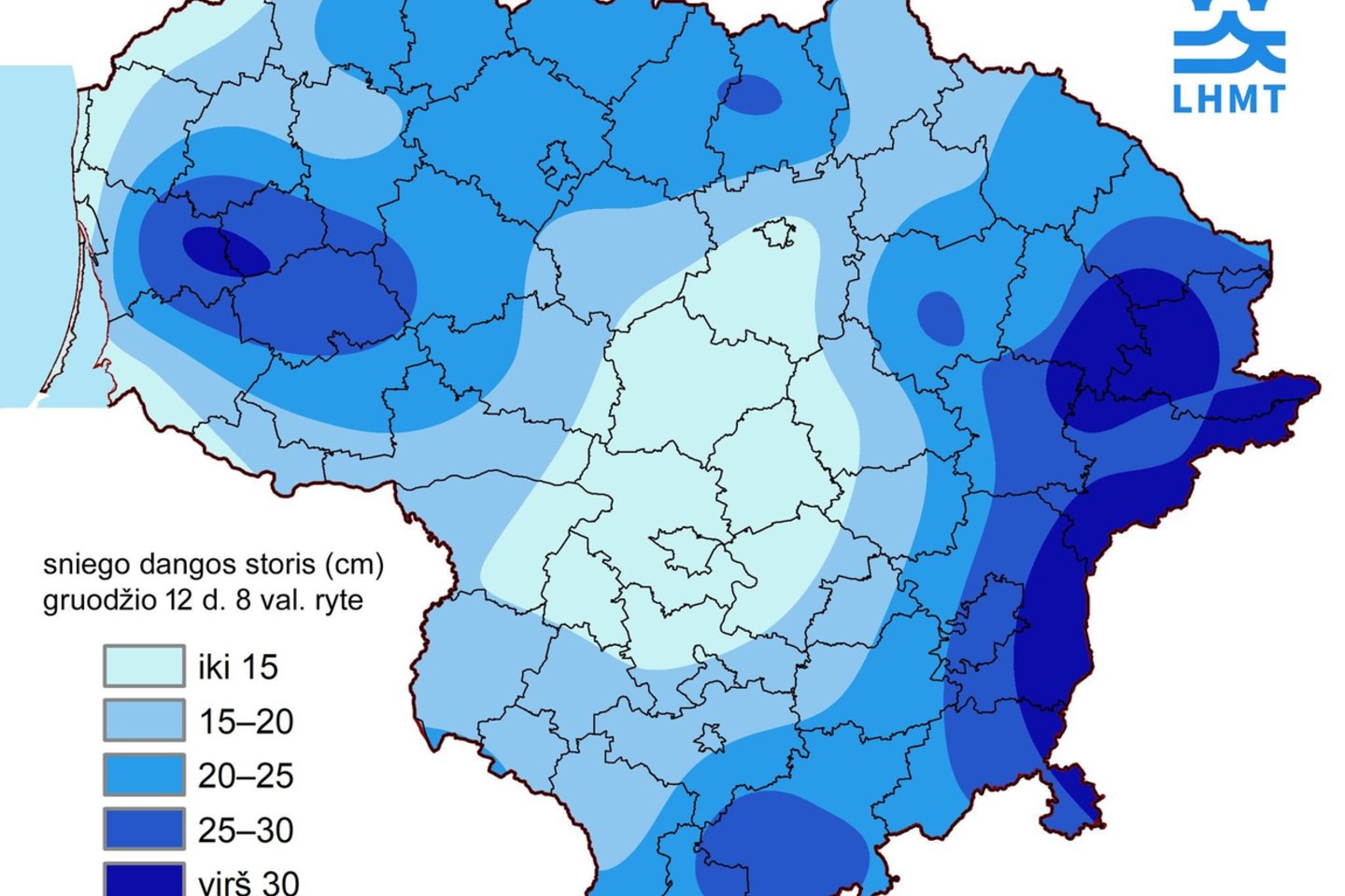 Sniego pusnys Lietuvoje siekia ir 40 cm, tačiau tai – ne pabaiga ...