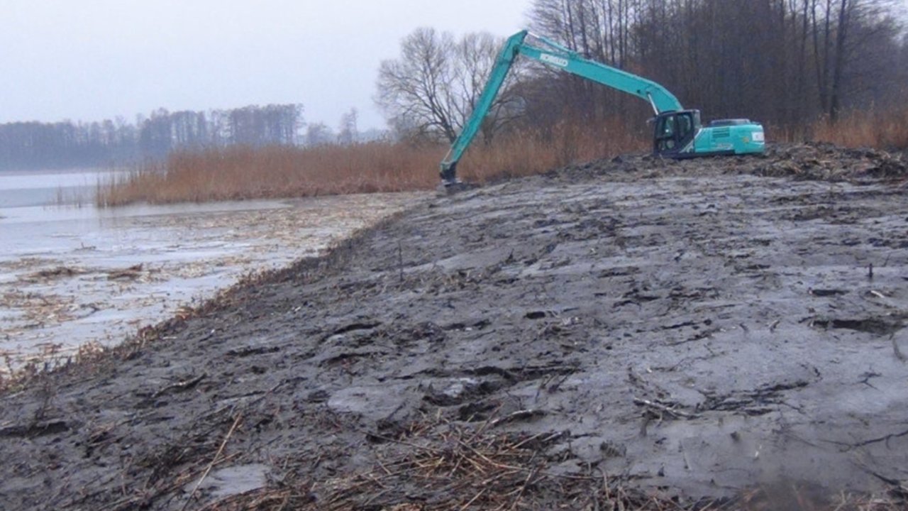 Užfiksavo, kaip atrodo suniokota Daugų ežero pakrantė