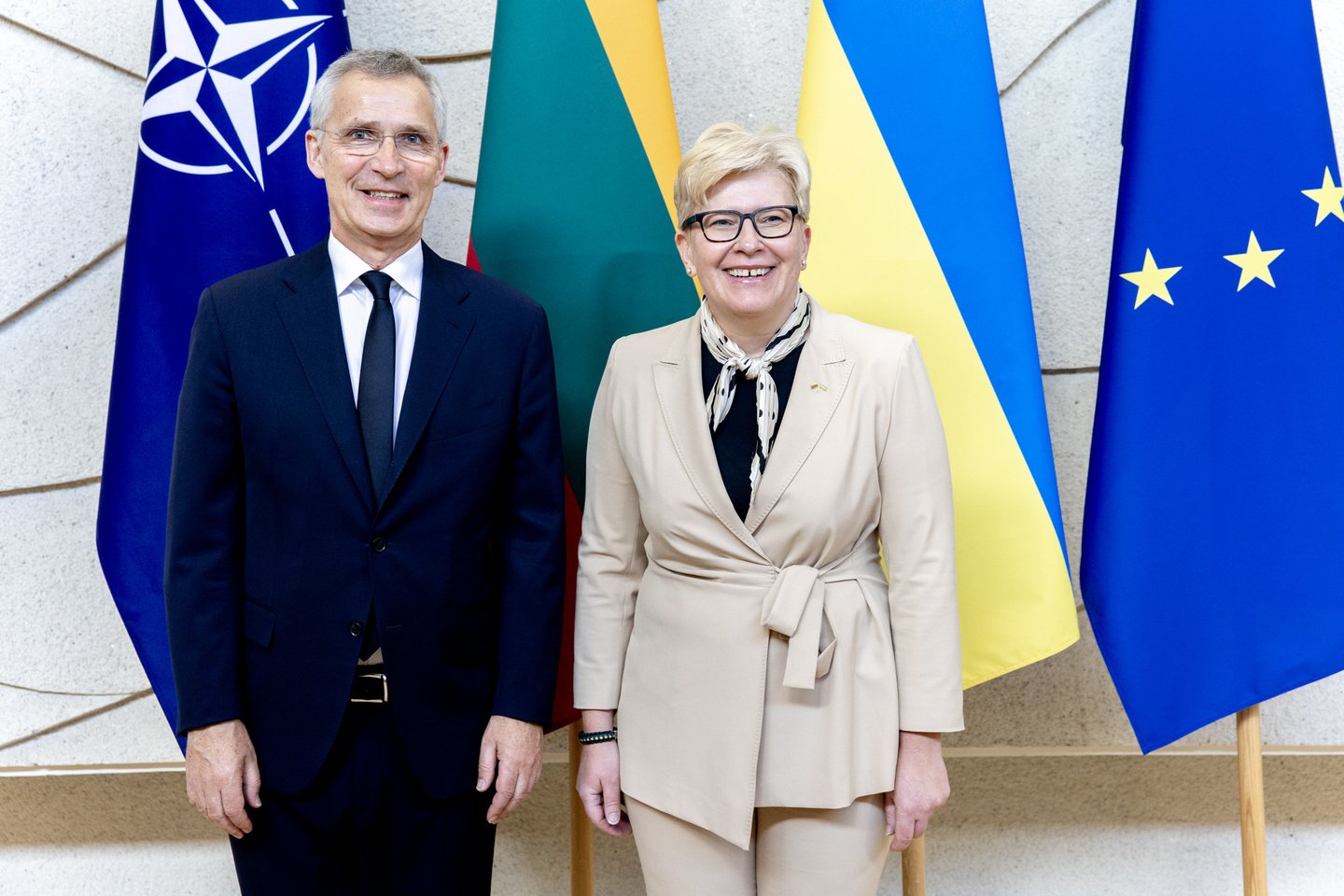 I. Šimonytė susitiko su NATO Generaliniu Sekretoriumi Jensu Stoltenbergu