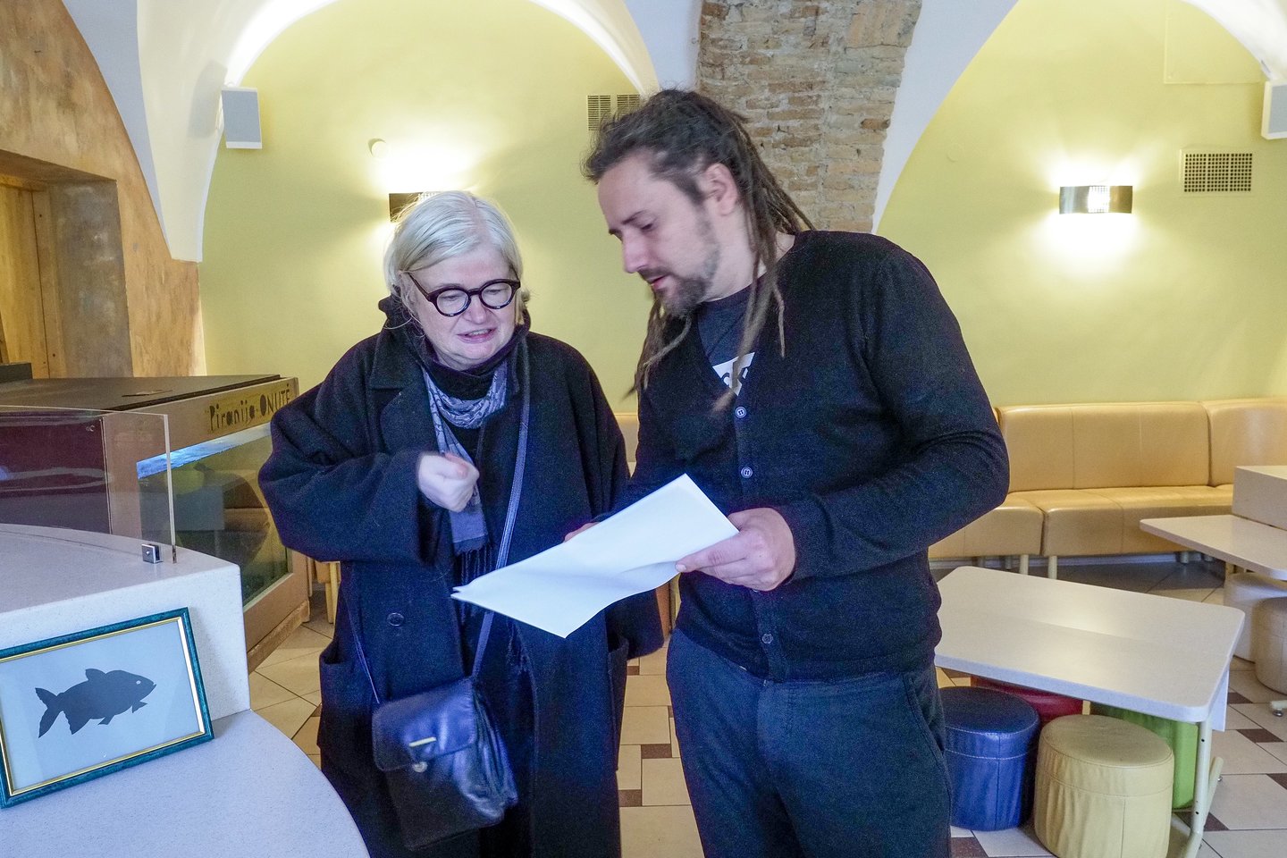 Piranija Onutė tapo Vilniaus teatro simboliu: žuvies dydis stebina