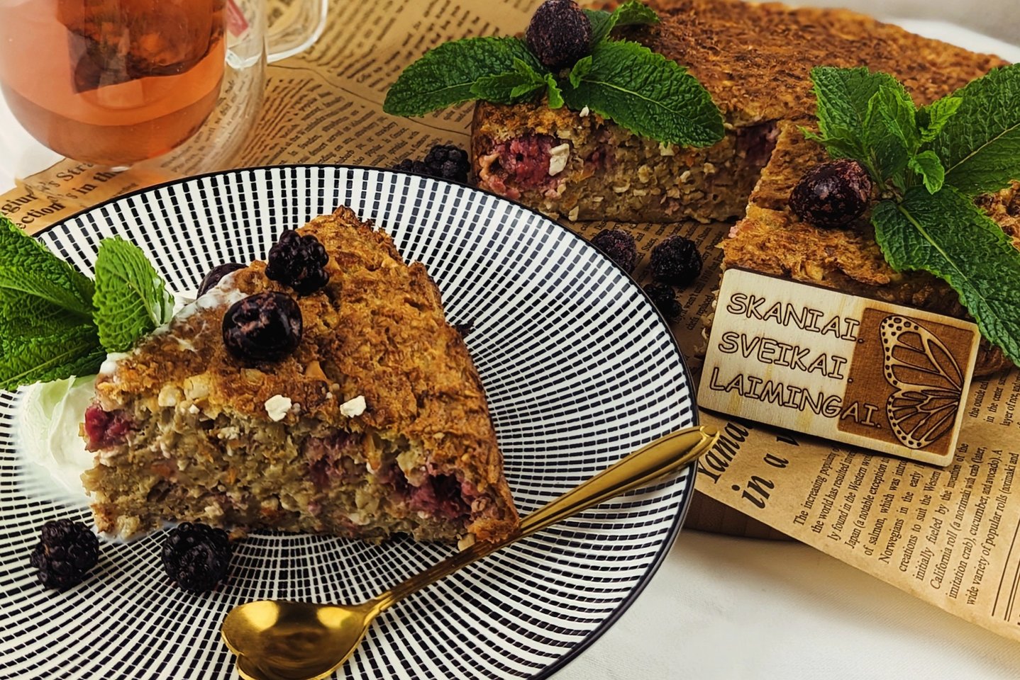 Kitoks varškės apkepas: su grūdėta varške, avižiniais dribsniais ir net ...