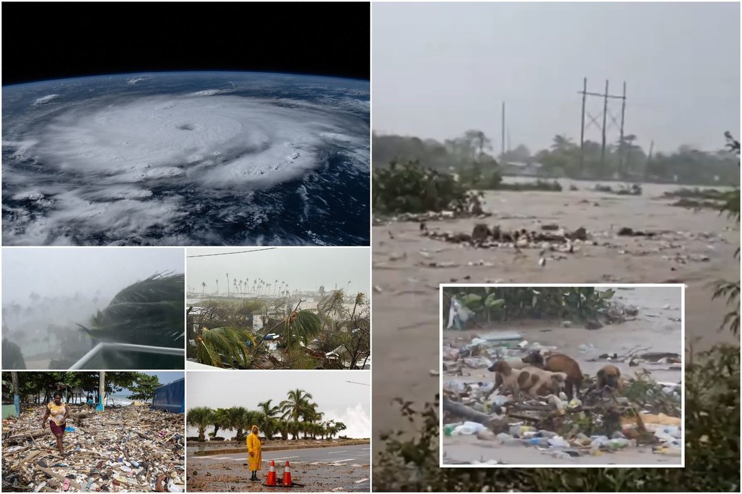 Visa griaunantis uraganas toliau siaubia salas ir miestus: košmariški ...