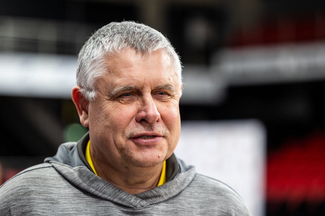 Prieš istorines rungtynes R. Grigas tikisi, jog rinktinėje atsiras lyderė