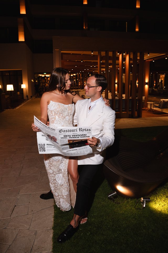 Vestuvių puotai Dana Ribas savo sūnui Patrikui užleido nuosavą ...