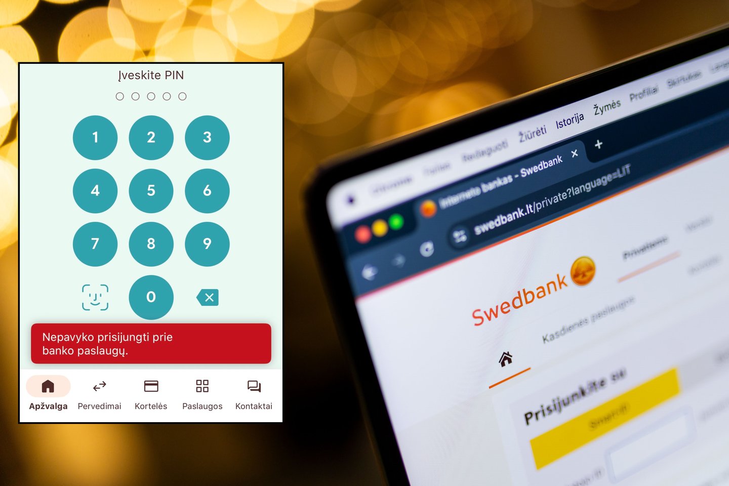 Chaotiškas trečiadienis: strigo kelių bankų veikla, žmonės negalėjo susimokėti parduotuvėse