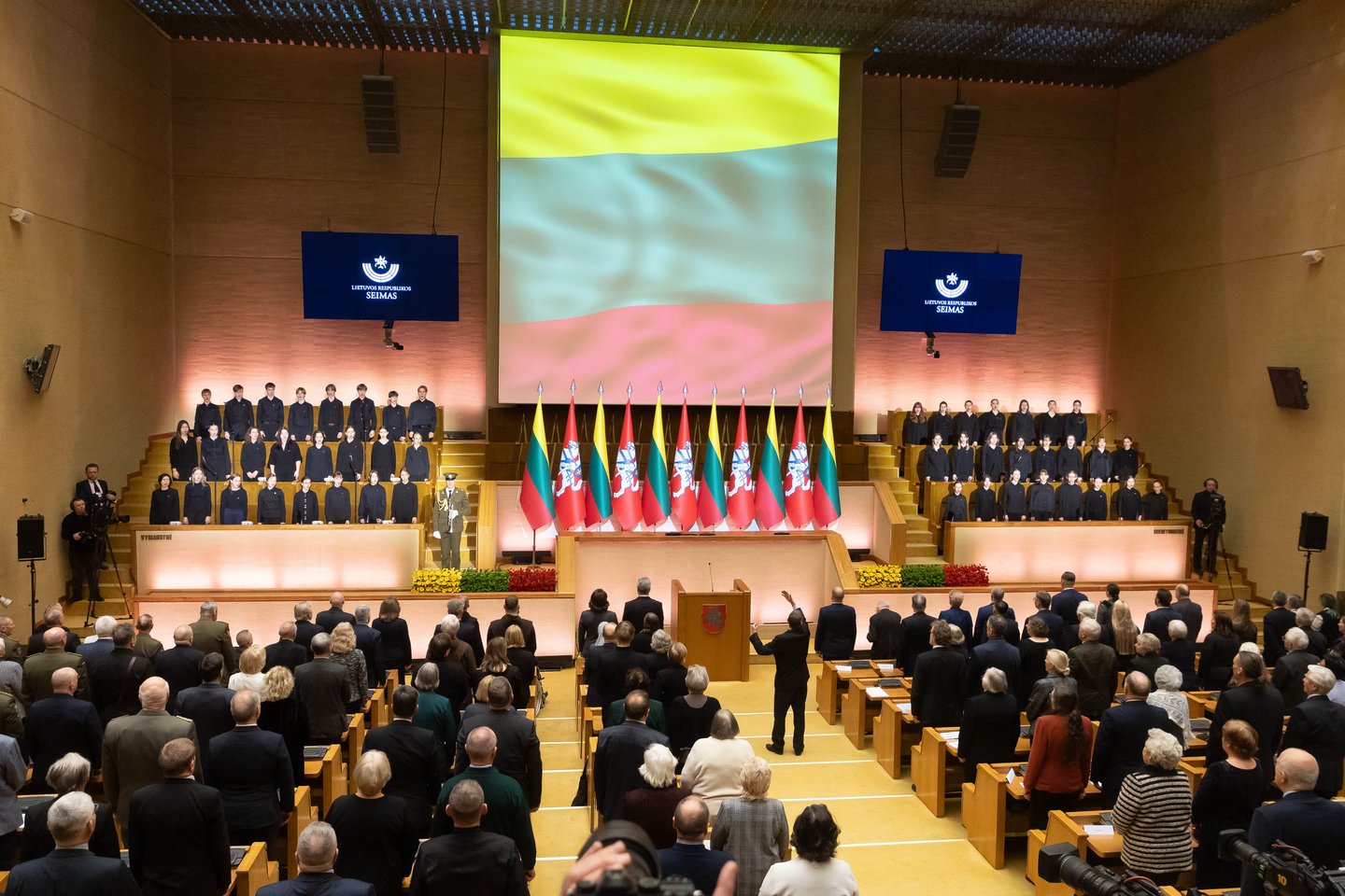 Istorinės Seimo Kovo 11-osios Akto salės remontą planuojama užbaigti tik kitais metais